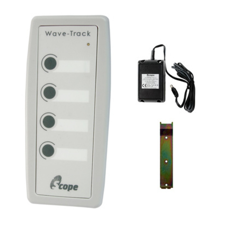 WT4, Wave-Track 4-Button UHF Radio Keypad Transmitter with Plug-top PSU ...