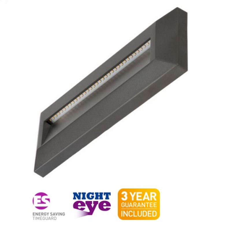Timeguard (LEDSL1DG) 1.6W Horizontal LED Step Light – Dark Grey